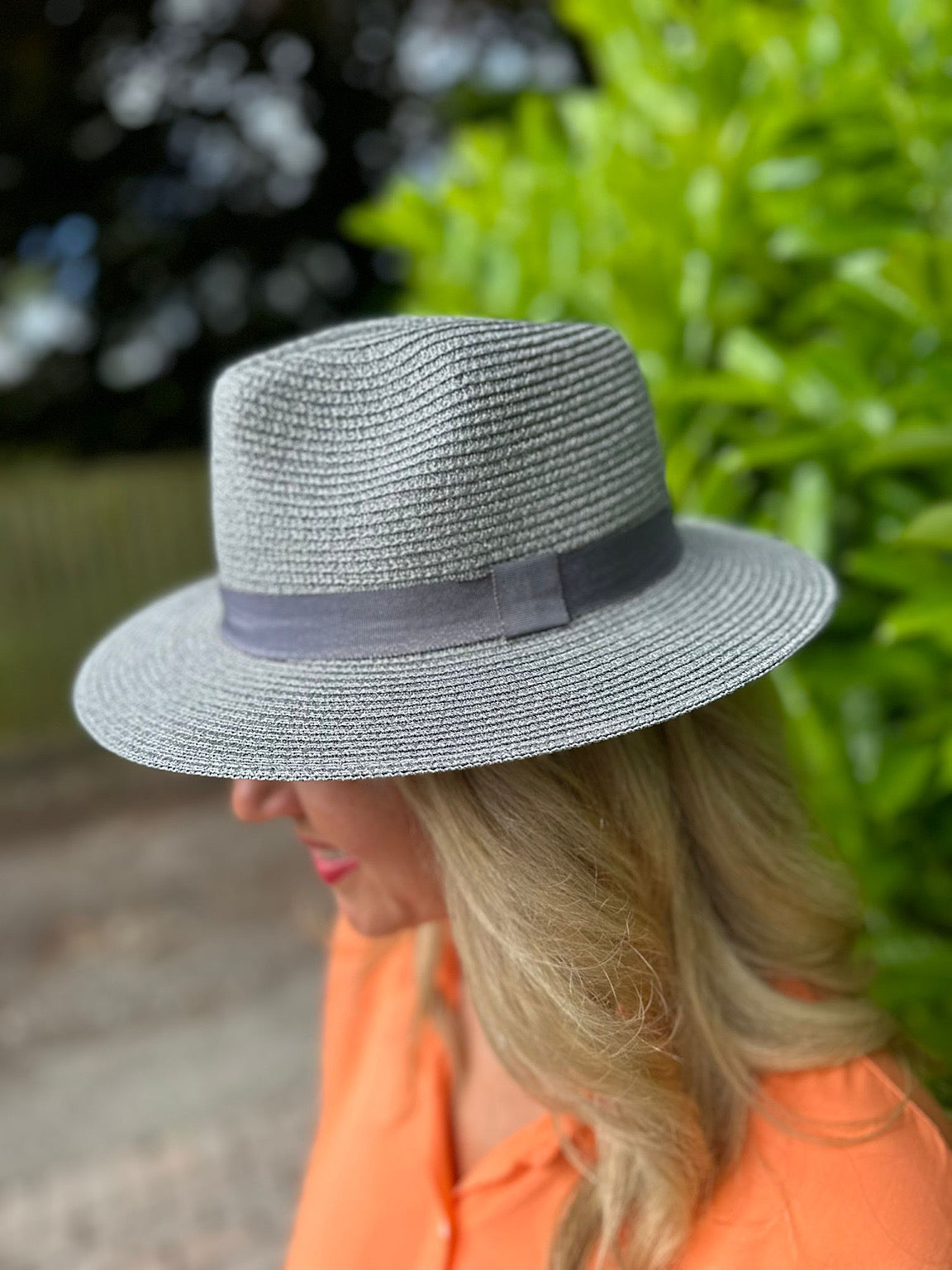 Silver Shimmer Weave Ribbon Hat – Tillett's