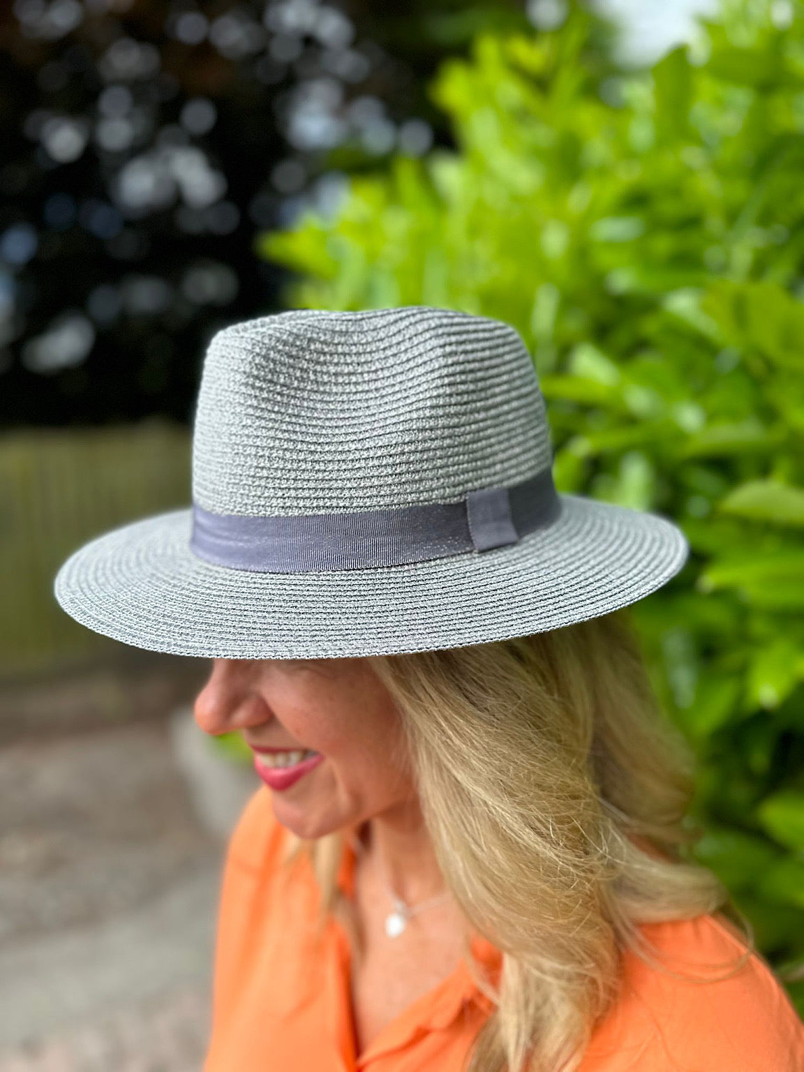 Silver Shimmer Weave Ribbon Hat – Tillett's