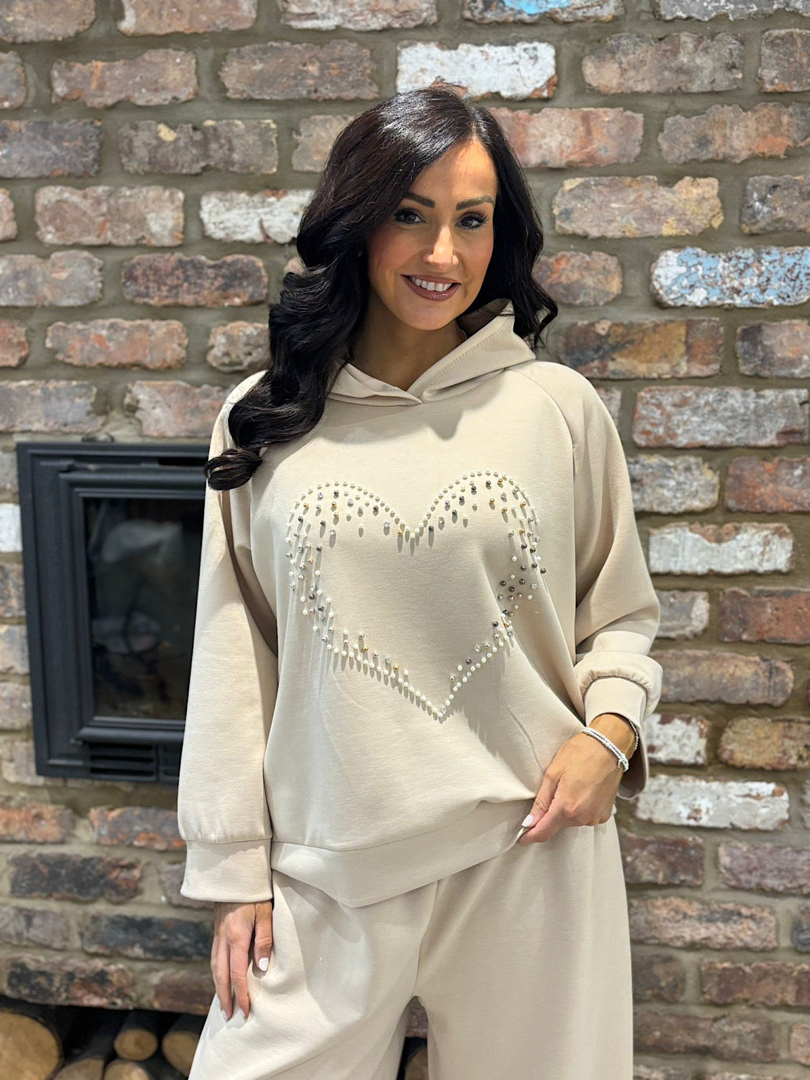 Stone Embellished Heart Tracksuit Cassie – Tillett's