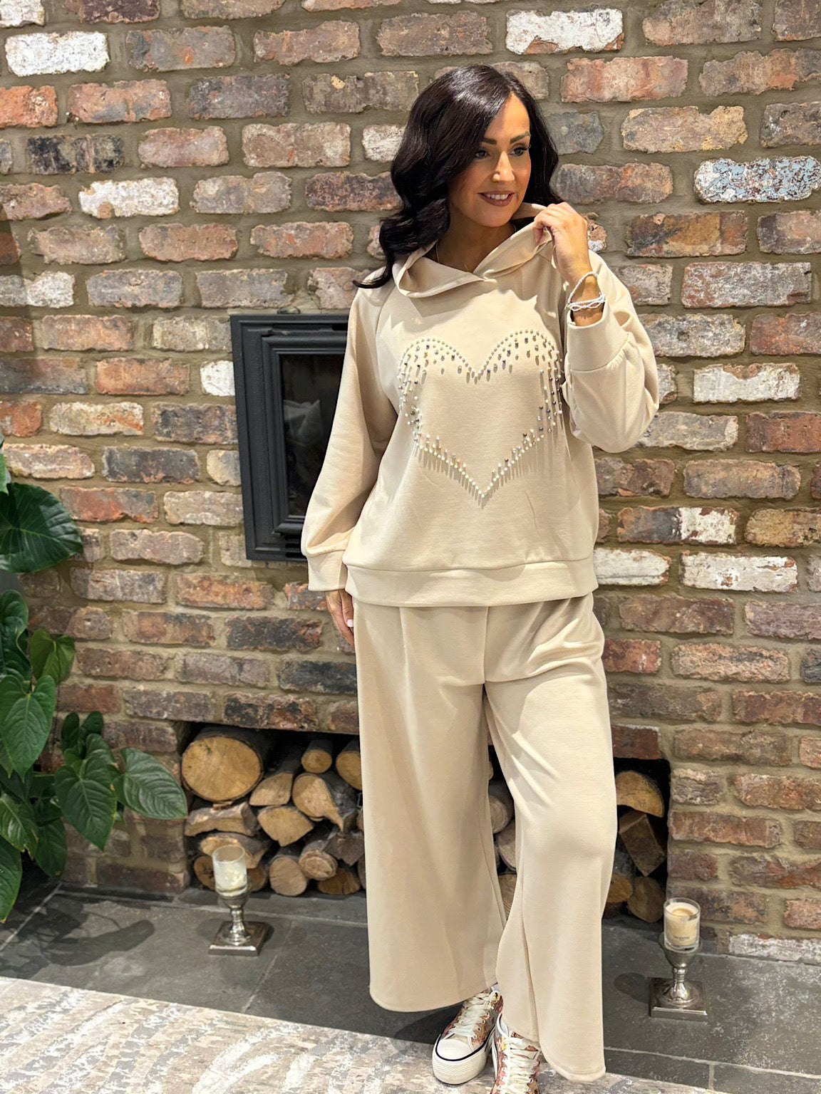 Stone Embellished Heart Tracksuit Cassie – Tillett's